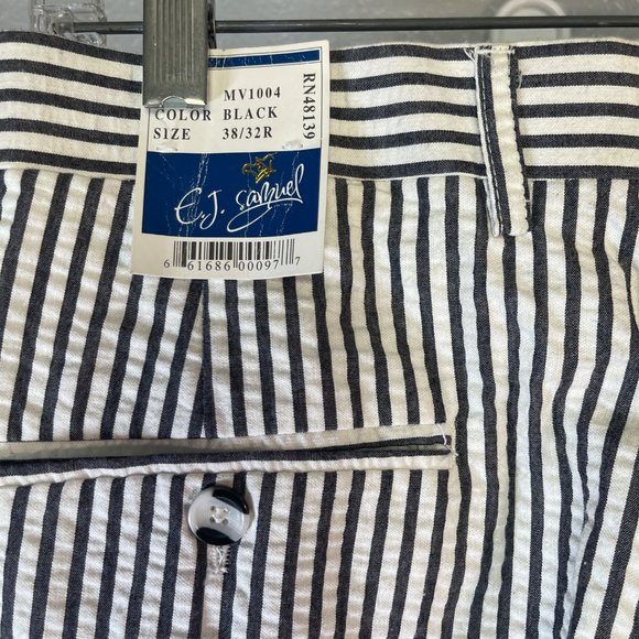 EJ Samuel | Pants | Ej Samuel Mens Size 32r Black And White Seersucker ...